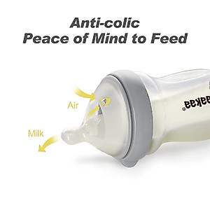 haakaa Gen.3 Silicone Orthodontic Bottle Nipple - Teat Attachment Compatible with Baby Bottles (Glass/Silicone)-Medium Flow - 2 pcs.