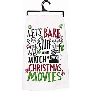 Primitives by Kathy Winter Holiday Dish Towel (Christmas Movies)