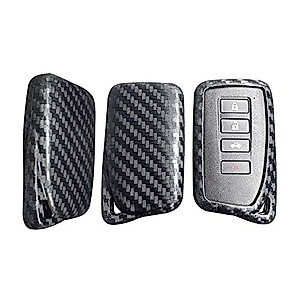 Ceyes Carbon Fiber Texture Protective Key Cover Car Smart Key Cover Car Remote Key Fob Cover for Lexus ES350 ES300h ES250 GS450 GS350 GS200 NX200 NX300H NX200T RX200T RC-F EX300 EX250 EX200