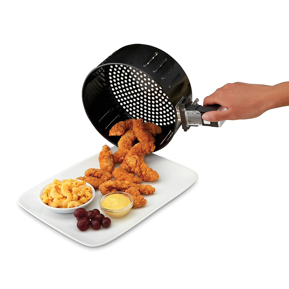 Hamilton Beach 3.2 Quart Digital Air Fryer Oven with 6 Presets, Easy to Clean Nonstick Basket, Black (35065)