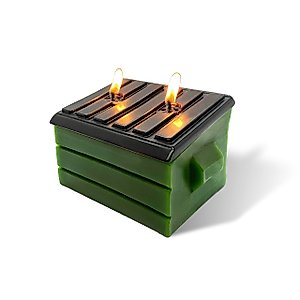 Wick Works | Large Dumpster Fire Candle | Parafin Wax | Unique Funny Gift Novelty Adults Can Enjoy! (Cedar)