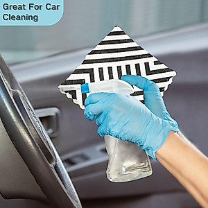 FRODOTGV Geometric Pattern by Stripes Microfiber Drying Towel Kitchen Decorative Kitchen Tea Towel Kitchen Terry Dish Cloths Kitchen Cotton Hand Towels