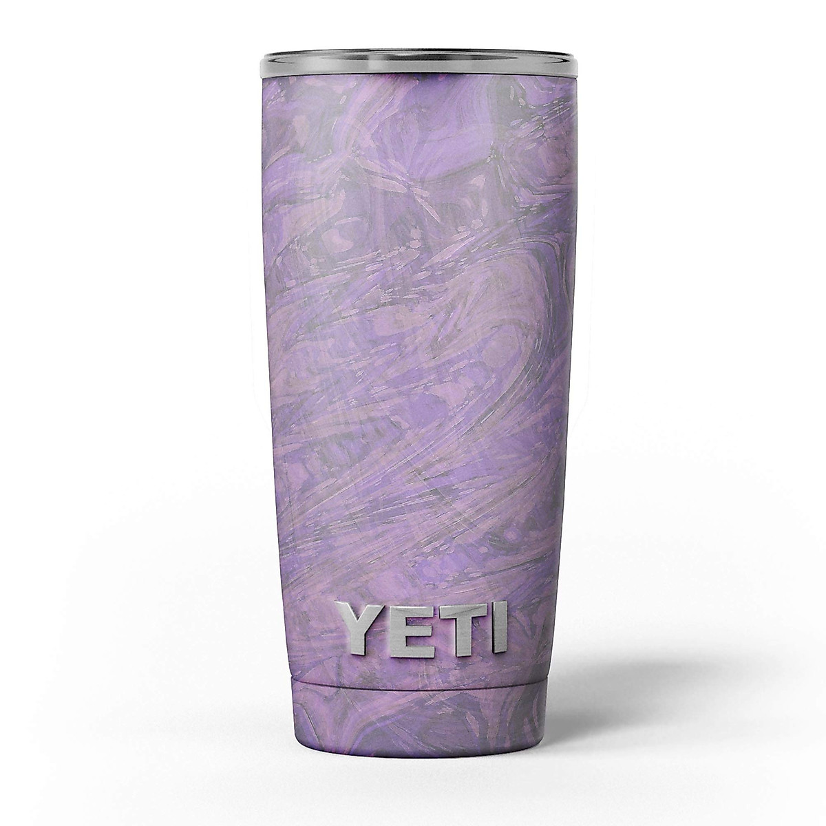 Design Skinz Purple Slate Marble Surface V30 - Skin Decal Vinyl Wrap Kit Compatible with The Yeti Rambler Cooler Tumbler Cups