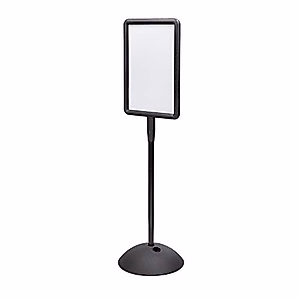 Safco Products Write Way Rectangle Message Sign 4117BL, Black & Write Way Directional Arrow Sign 4173BL, Black, Magnetic Dual-Sided Dry Erase Board, Indoor and Outdoor Use