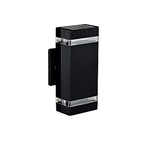 LMP 2 Pack LED Square Up and Down Lights Outdoor Wall Light，Body in Aluminum Waterproof Outdoor Wall Lamps，3000k 5W with Certificate ETL