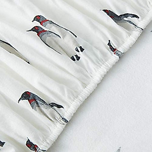 Eddie Bauer - Queen Sheets, Cotton Flannel Bedding Set, Brushed For Extra Softness, Cozy Home Decor (Rookeries, Queen)