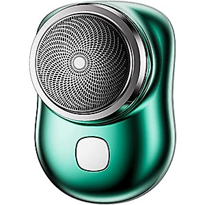 2023 New Portable Electric Shaver, Pocket Size Portable Shaver Wet and Dry Mens Razor, Magic USB mini shaver Electric , Rechargeable Travel Razors for Men (Green)