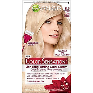 Garnier Color Sensation Hair Color Cream, 11.0 Icing on the Cake (Ex Light Natural Blonde), 3 Count