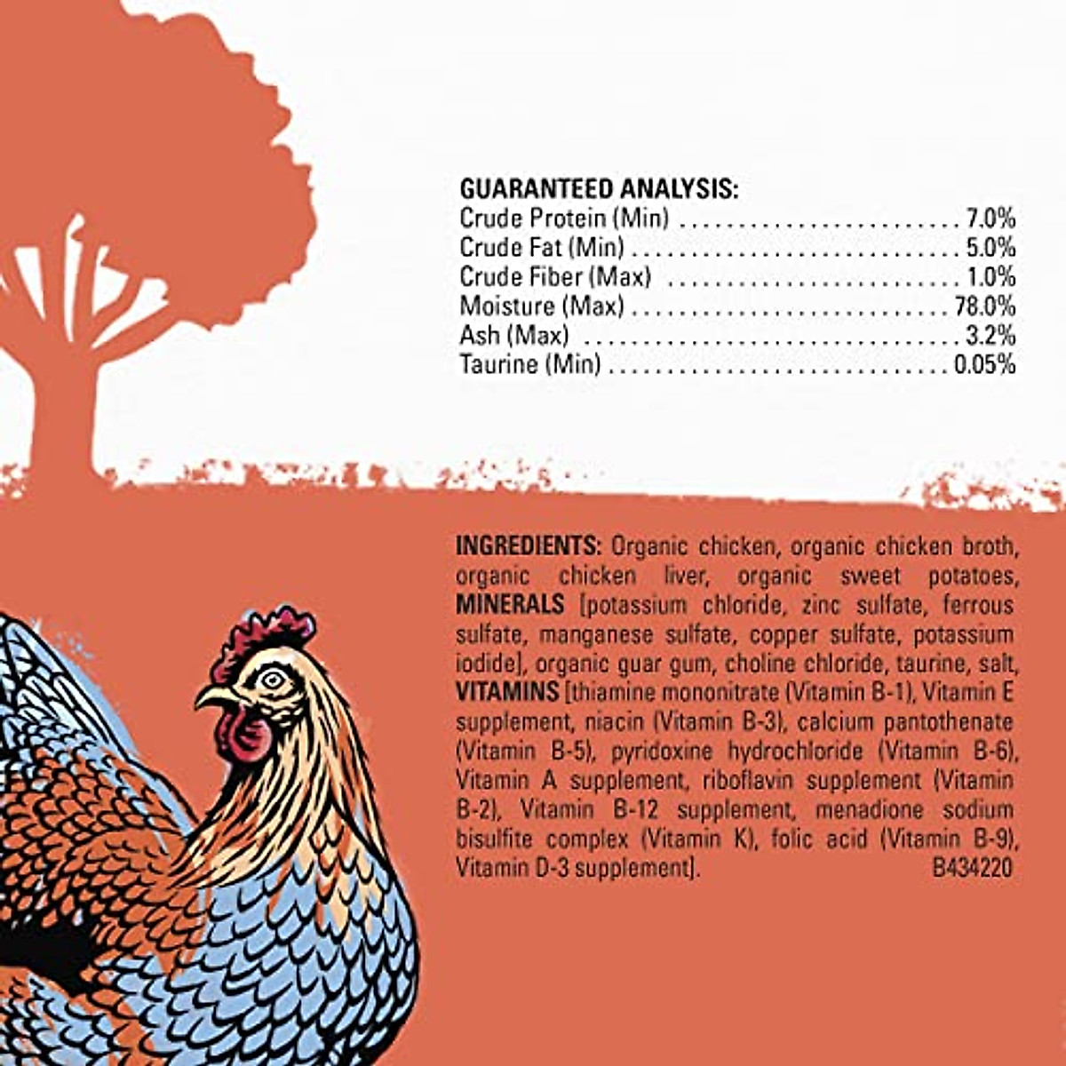 Beyond Purina Organic Wet Cat Food Pate, Organic Chicken & Sweet Potato Adult Recipe - (12) 3 oz. Cans