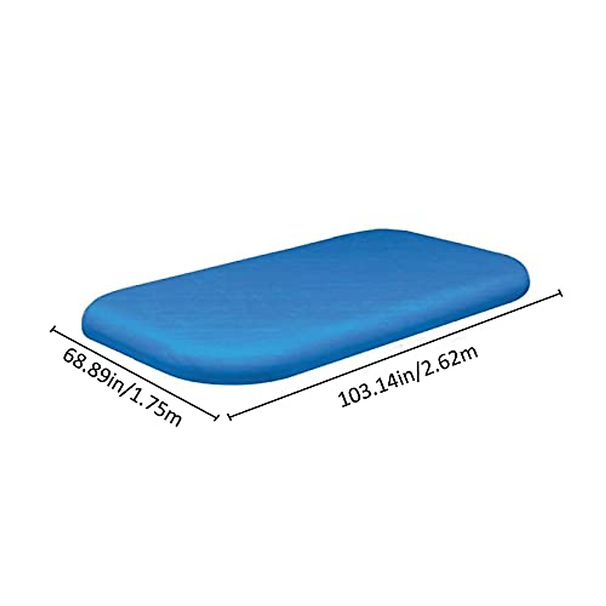 Rectangular Pool Cover,Fits 8.6ftX5.7ft Inflatable Rectangle Swimming Pool Cover, Inflatable Pool Cover, Dustproof Rainproof Waterproof Square for Garden Outdoor Paddling Family Pools Protector