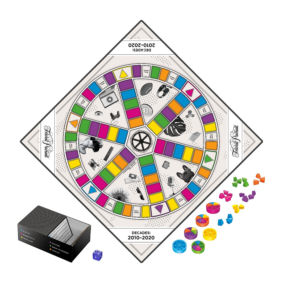 Hasbro Gaming Trivial Pursuit Decades 2010 to 2020 Board Game for Adults and Teens, Pop Culture Trivia Game for 2 to 6 Players, Ages 16 and Up