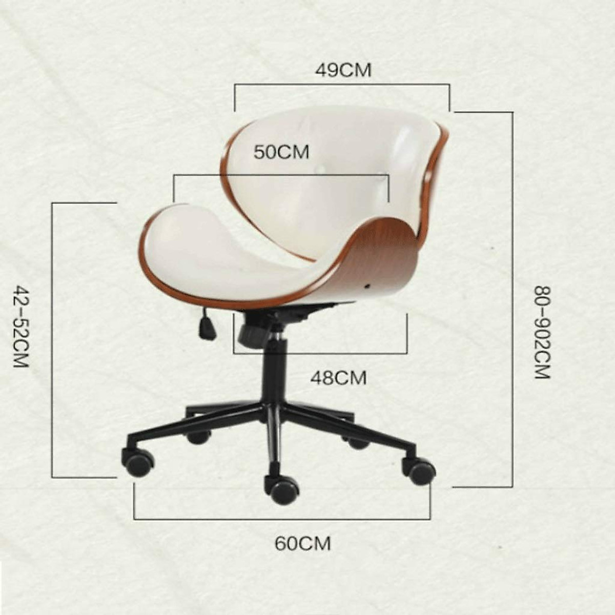Computer Chair, Office Chair - Executive Office Chair Desk Task Computer Chair Swivel High Back Chair with Ergonomic Adjustable Lumbar Support (Color : D)