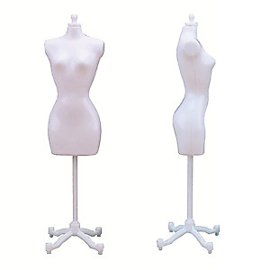 Doll Dressup Model Gown Mannequin Model Stand, Fits Doll Dress Hollow Body T-Shirt Display, Doll Mannequin Model Stand Store Torso Display 8.46 inch