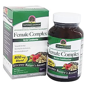 Nature's Answer Female Complex | High Strength Dietary Supplement | Vegetarian & Vegan (90 Capsules)