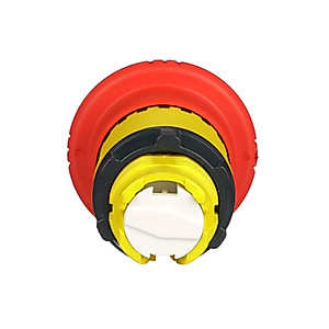Schneider Electric, Harmomny, ZB4BS844, Emergency Stop Head, Switching Off, Metal, red Mushroom Ø40, Ø22, Trigger Latching Turn to Release