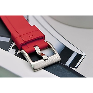 MONTREUX Premium Quick Release 20mm FKM Rubber Watch Strap Band for Rolex, Omega, TAG Heuer, Seiko & More (Red)