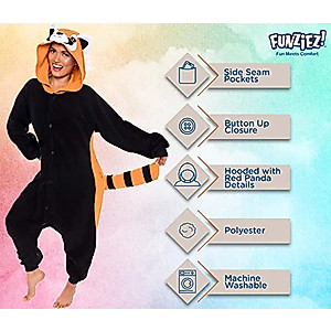 Adult Onesie Halloween Costume - Animal and Sea Creature - Plush One Piece Cosplay Suit for Adults, Women and Men FUNZIEZ!