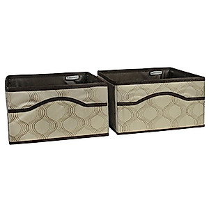 Rubbermaid HomeFree Closet System Canvas Basket, Small, Beige, 2-Pack
