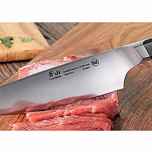 Cangshan TC Series 1021196 Swedish 14C28N Steel Forged 3-Piece Starter Knife Set with Wood Sheaths