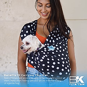 Pet K’tan Pet Carrier for Small to Medium Pets - Cat and Dog Soft Pet Carrier Sling - PawKadot, Small