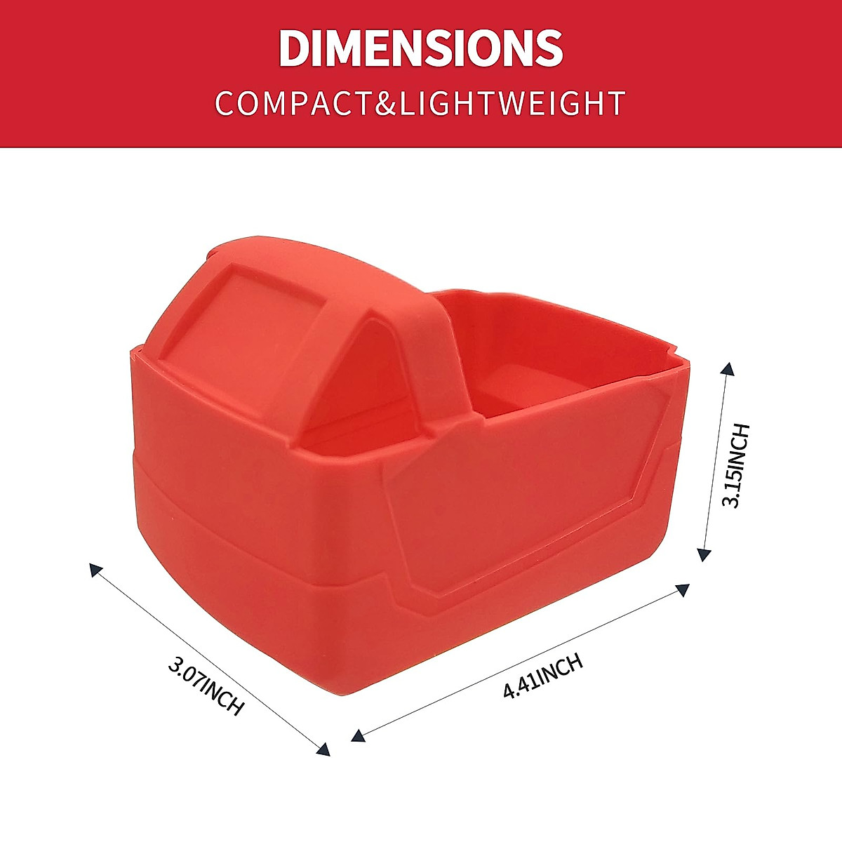 Zltoolpart 3PCS Silicone Protective Cover Case for Milwaukee M18 3.0 4.0 5.0 Battery (Battery Not Included)
