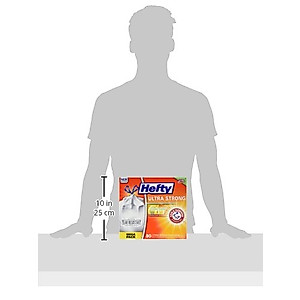 Hefty Ultra Strong Tall Kitchen Trash Bags, 13 Gallon Citrus Twist Scent, 80 Count (Pack of 1), White