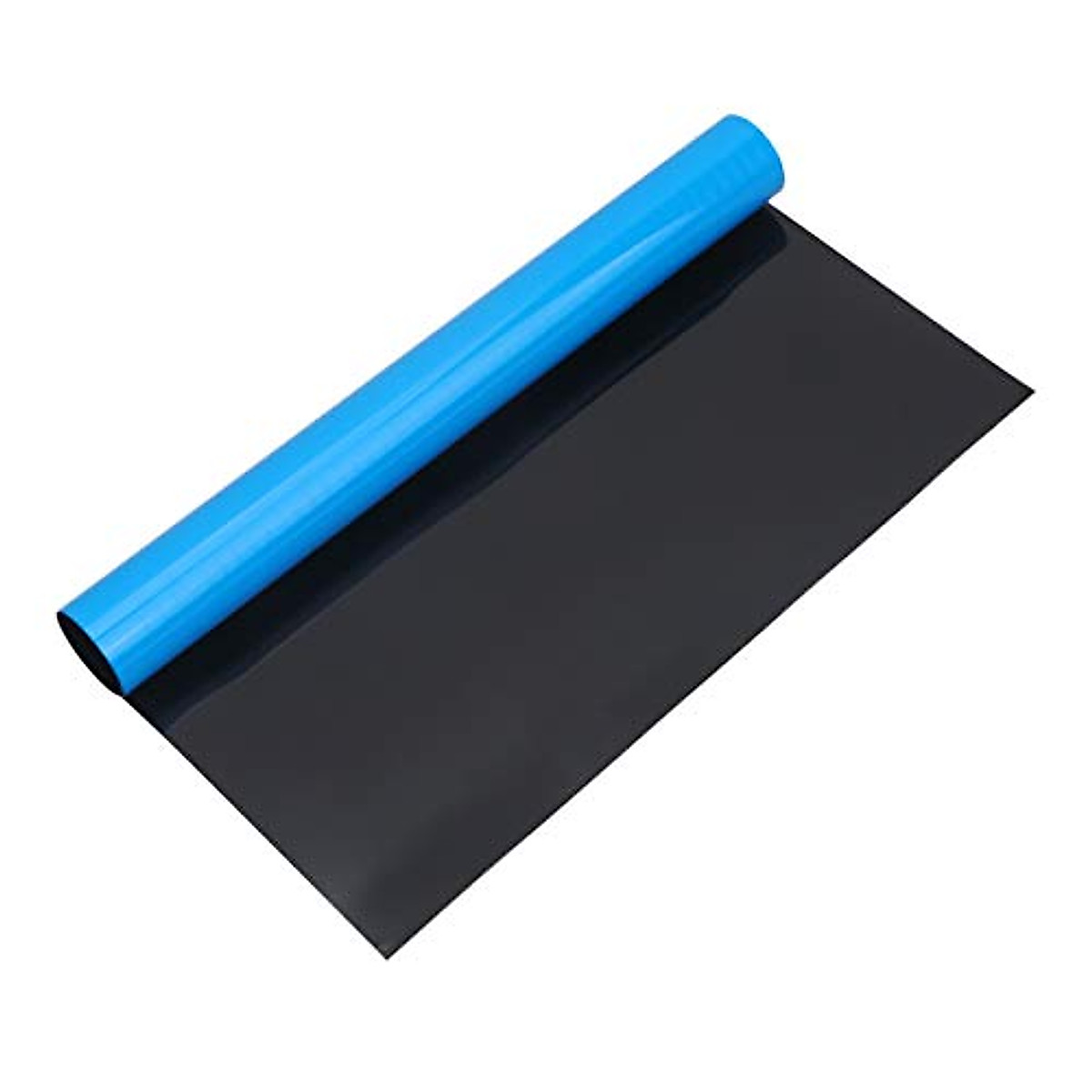 POPETPOP Aquarium Background Sticker Double-Side Blue Sea/Black Deep Sea Fish Tank Background - 30x52cm / 11.8x20.47 inches