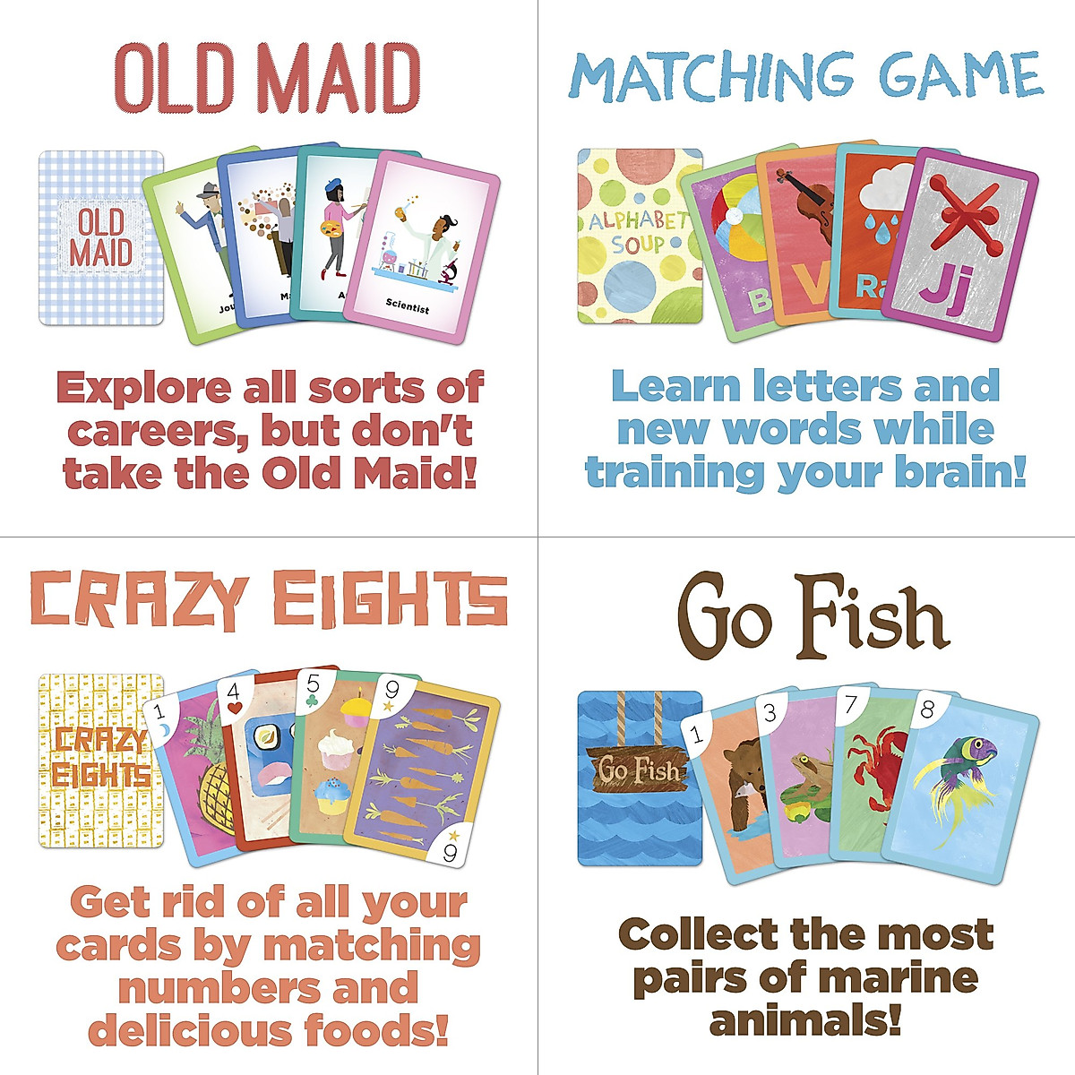 Imagination Generation Illustrated Card Game| Develop Critical Thinking, Strategy & Problem Solving| Old Maid Matching Cards
