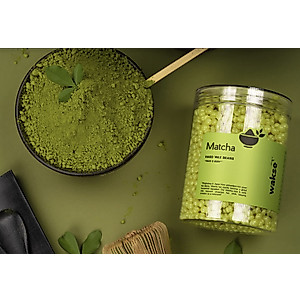 wakse Matcha Hard Wax Beans (12.8oz), 12.8 Ounce