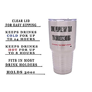 Rogue River Tactical Funny Sarcastic Condescending 30 Oz. Travel Tumbler Mug Cup w/Lid Vacuum Insulated Work Gift