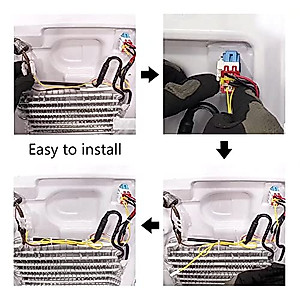 DA32-00006W 4PCS Defrost Temperature Sensor for Samsung Refrigerator RS2630SH RS267LASH RS2555SL RS2630WW RS2545SH RS2533SW RS2577SL RS2555SW RS2534WW