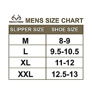 Realtree Men's Memory Foam Camo Moccasin House Slipper Indoor/Outdoor, Camo, Large