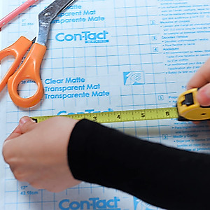 Con-Tact Brand Creative Clear Covering Self-Adhesive Semi-Transparent Privacy Film Protective Vinyl and Shelf Liner, 18'' x 16', Clear Matte, 2 Pack