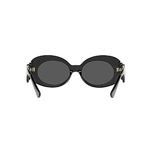 Versace Woman Sunglasses Black Frame, Dark Grey Lenses, 54MM
