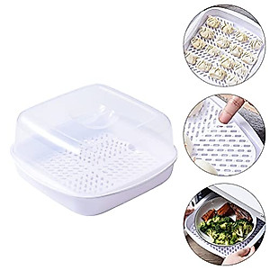 Rice Container Microwave Heating Microwave Cooker with Lid for Steaming Bread Bun Dumpling Fish Dumpling