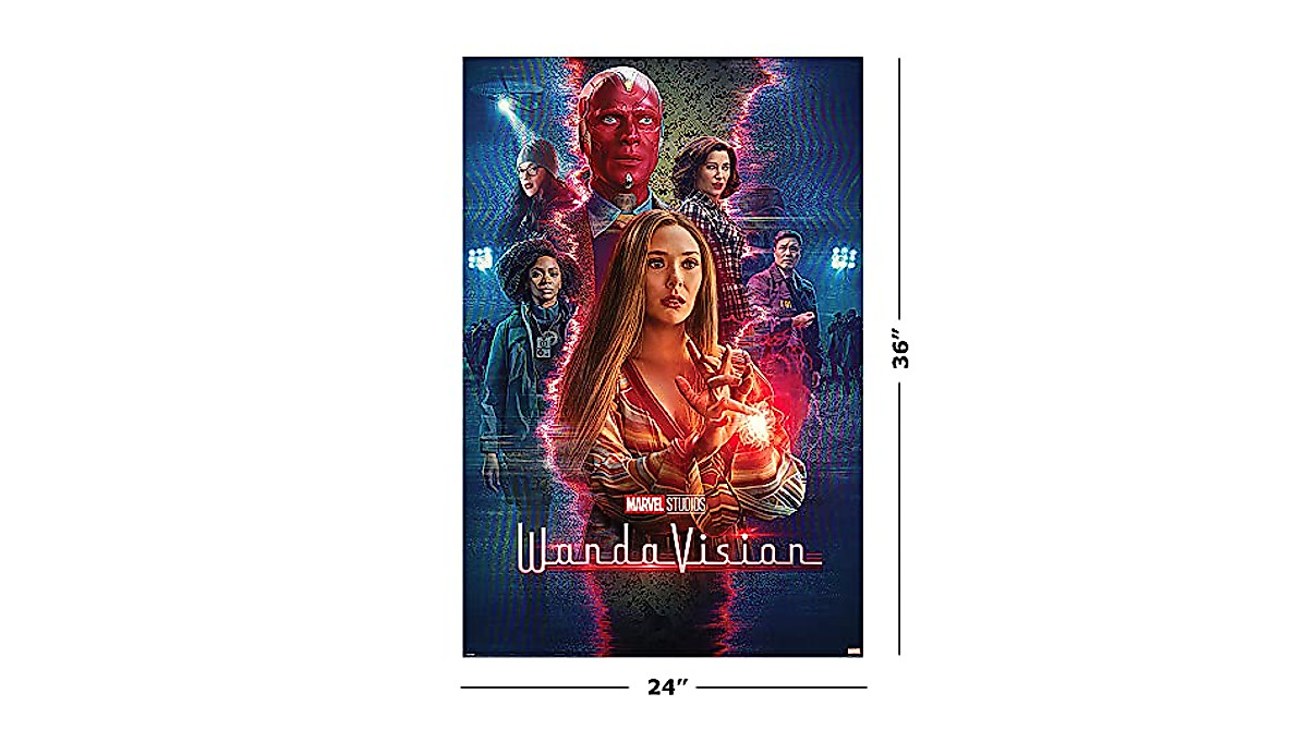 WandaVision Poster 24x36 Marvel TV Show Wall Art - Collector's Edition