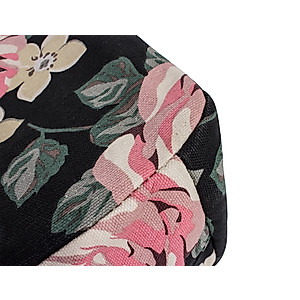 Leaper Reusable Insulated Lunch Bag Cute Lunch Box Tote Bag for Girls Black