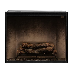 Dimplex Revillusion® 36" Portrait Built-In Firebox (Model: RBF36PWC), 4400/6745/8794 BTU, 120/208/240 Volt, 1300/1975/2575 Watt, Weathered Concrete