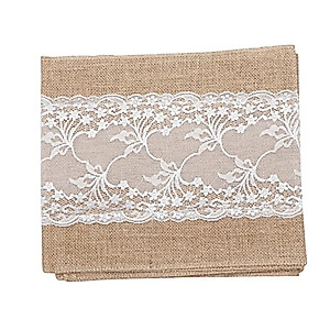 Holibanna Burlap Table Runner Nativity Decor Vintage Tablecloth Outdoor Decor Kitchen Table Supplies Burlap Fabric Ribbon Tea Table Cover Rustic Style Table Mat Tablecloth Decor Ribbon Jute