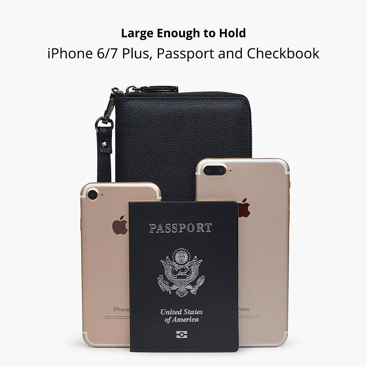 Bveyzi Large Capacity Wallets & Small Crossbody Purses for Women