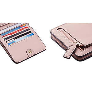 Toughergun Wallet Women Rfid Blocking Small Compact Bifold Luxury Leather Pocket Wallet Ladies Mini Purse with ID Window