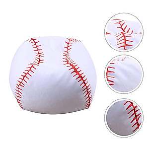 NUOBESTY Soft Stuffed Chair Storage Bean Bag Chair Cover Plush Toy Chair Baseball Bag Chair Room Furniture
