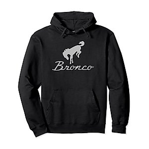 Ford Bronco Gray Logo Pullover Hoodie
