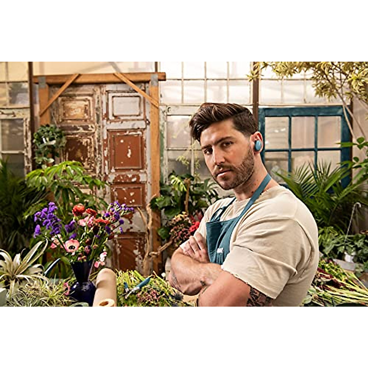 Bose QuietComfort® Noise Cancelling Earbuds – True Wireless Earphones, Stone Blue, World Class Bluetooth Noise Cancelling Earbuds with Charging Case - Limited Edition