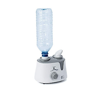 PerfectAire PAU1 Personal Ultrasonic Cool Mist Humidifier with Water Bottle Adapter for Small Rooms, Travel, Offices and Dorms, Ultra-Quiet Operation, No Filters to Change, White