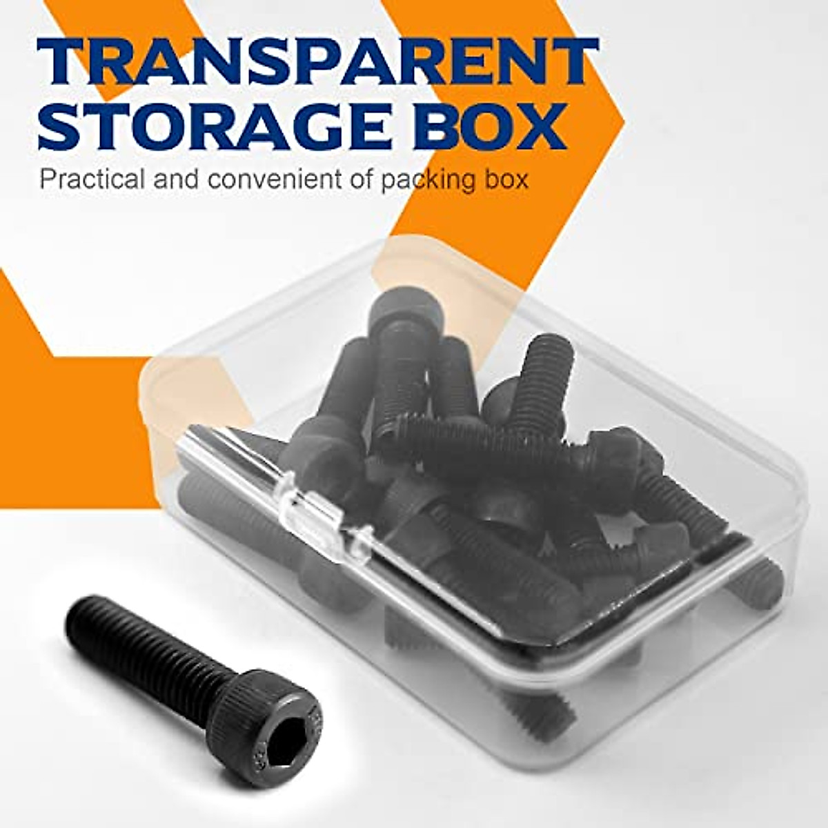 M6-1.0 x 16mm Socket Head Cap Screws, 12.9 Grade Alloy Steel, Allen Socket Drive, Black Oxide Finish, Machine Thread, 60 PCS