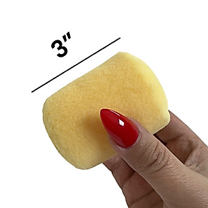 12 Mini 3" ALAZCO Paint Roller Refill Covers NO SHED for Painting Trims, Edges, Corners, Small Areas