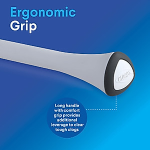 Clorox Toilet Plunger and Hideaway Caddy Bathroom Combo, White/Grey