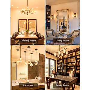 UNILAMP A15 Dimmable LED Light Bulbs, E26 Edison Light Bulb 40 Watt Equivalent, 5W LED Filament Light Bulb, Warm White 2700K, 500LM Ceiling Fan Light Bulbs for Vintage Appliance Bulb, 4 Pack