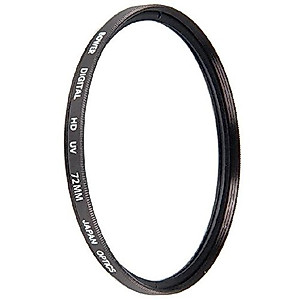 Bower 72mm Digital HD UV Lens Filter for Canon EF-S 15-85mm f/3.5-5.6 is USM, EF 28-135mm f/3.5-5.6 is, EF-S 18-200mm f/3.5-5.6 is, Tamron 17-50mm f/2.8, Tamron 18-270mm f/3.5-6.3